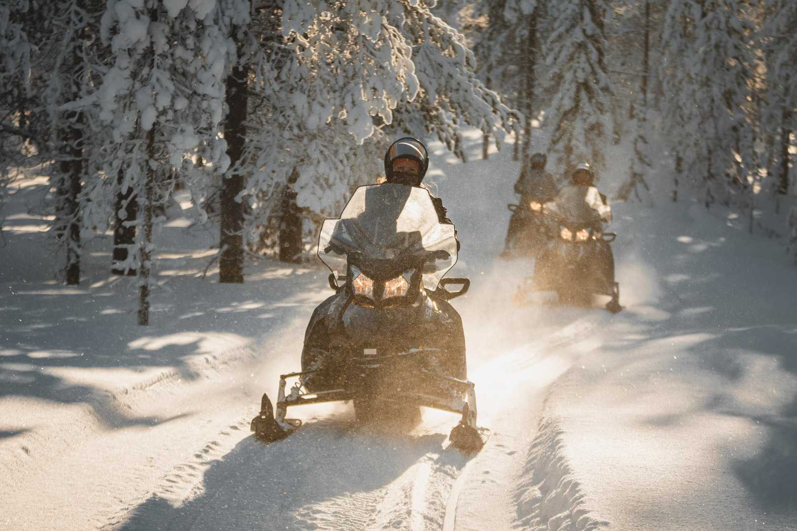 eSled tour into wilderness - Beyond Arctic Rovaniemi