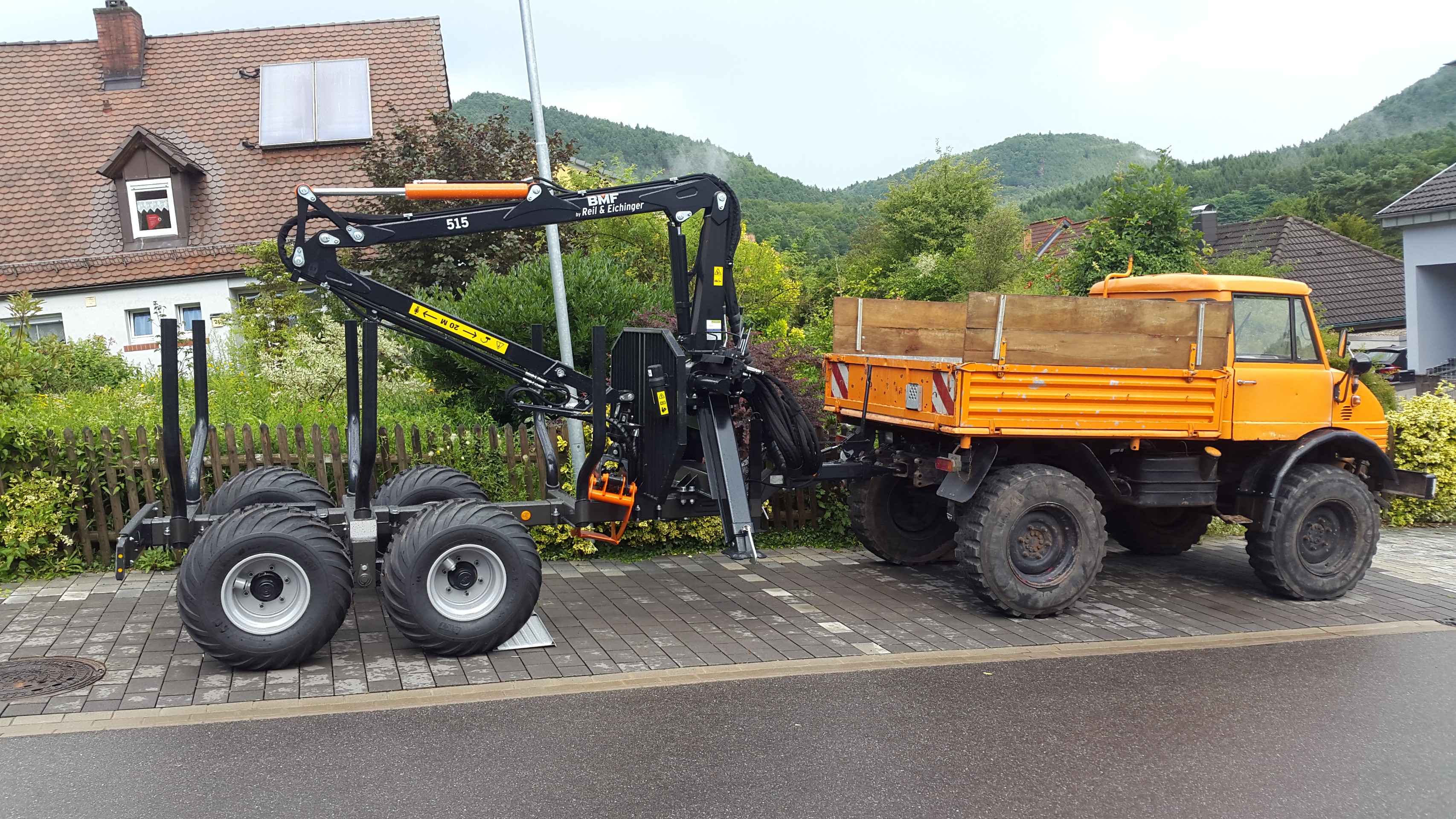 BMF forest trailers and cranes in Germany — BMF Forestry Trailers & Cranes