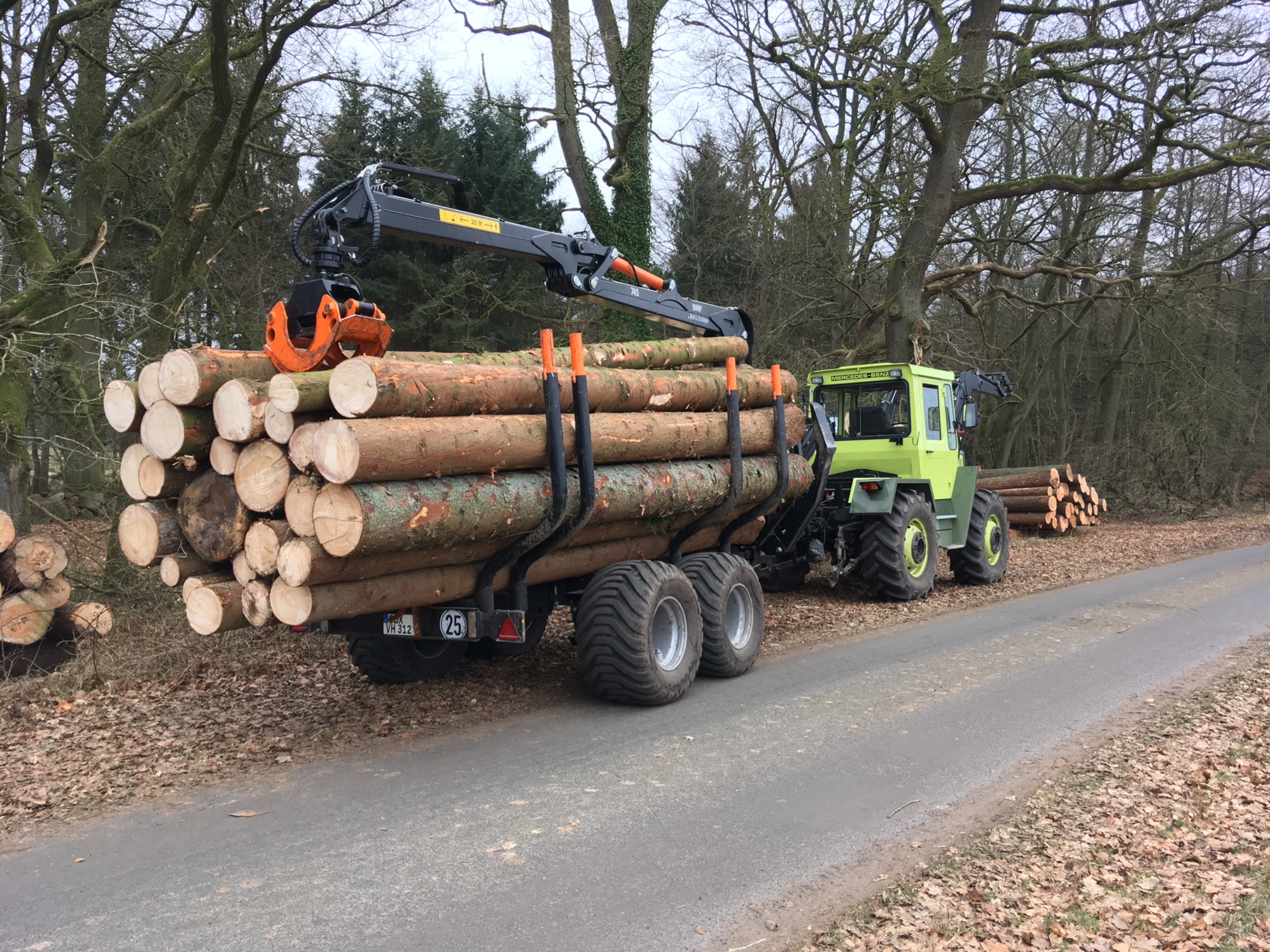 BMF forest trailers and cranes in Germany — BMF Forestry Trailers & Cranes