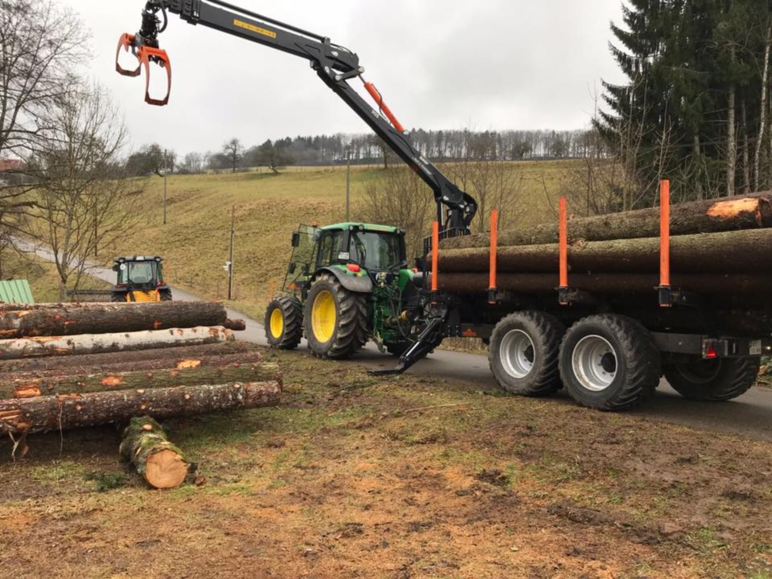 BMF forest trailers and cranes in Germany — BMF Forestry Trailers & Cranes