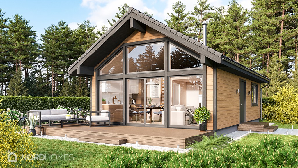 Elementmajade kataloogis uus väikemaja projekt Country AVL-50 ...