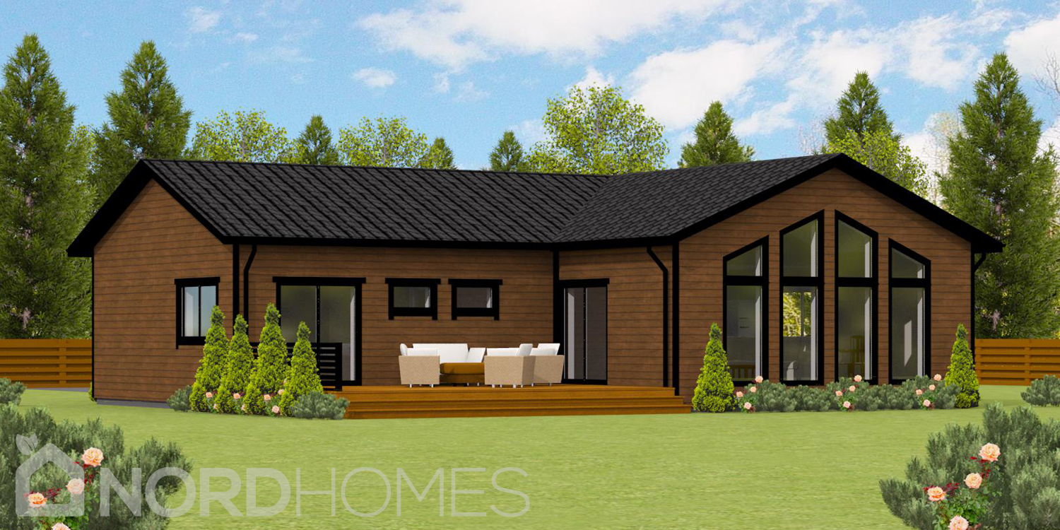 Trend VLK-126 (element house) — Nord Homes | Timber element and modular ...