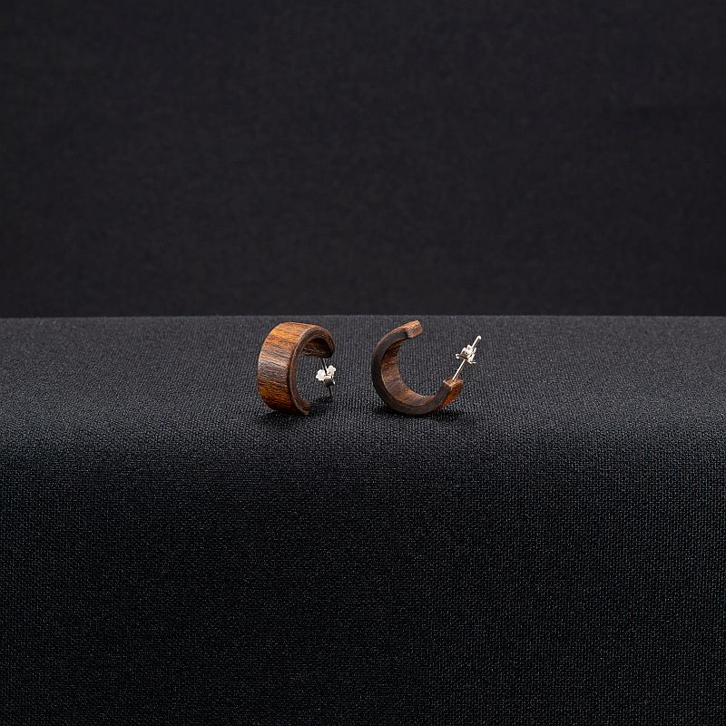 Kõrvarõngad "Ring-XS" — Su Puu - puidust disainehted ja aksessuaarid!