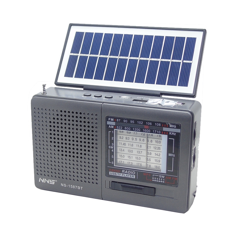 Solar Pocket Radio With AM/FM/SW, Mp3, Bluetooth, USB, Torch — Madukani