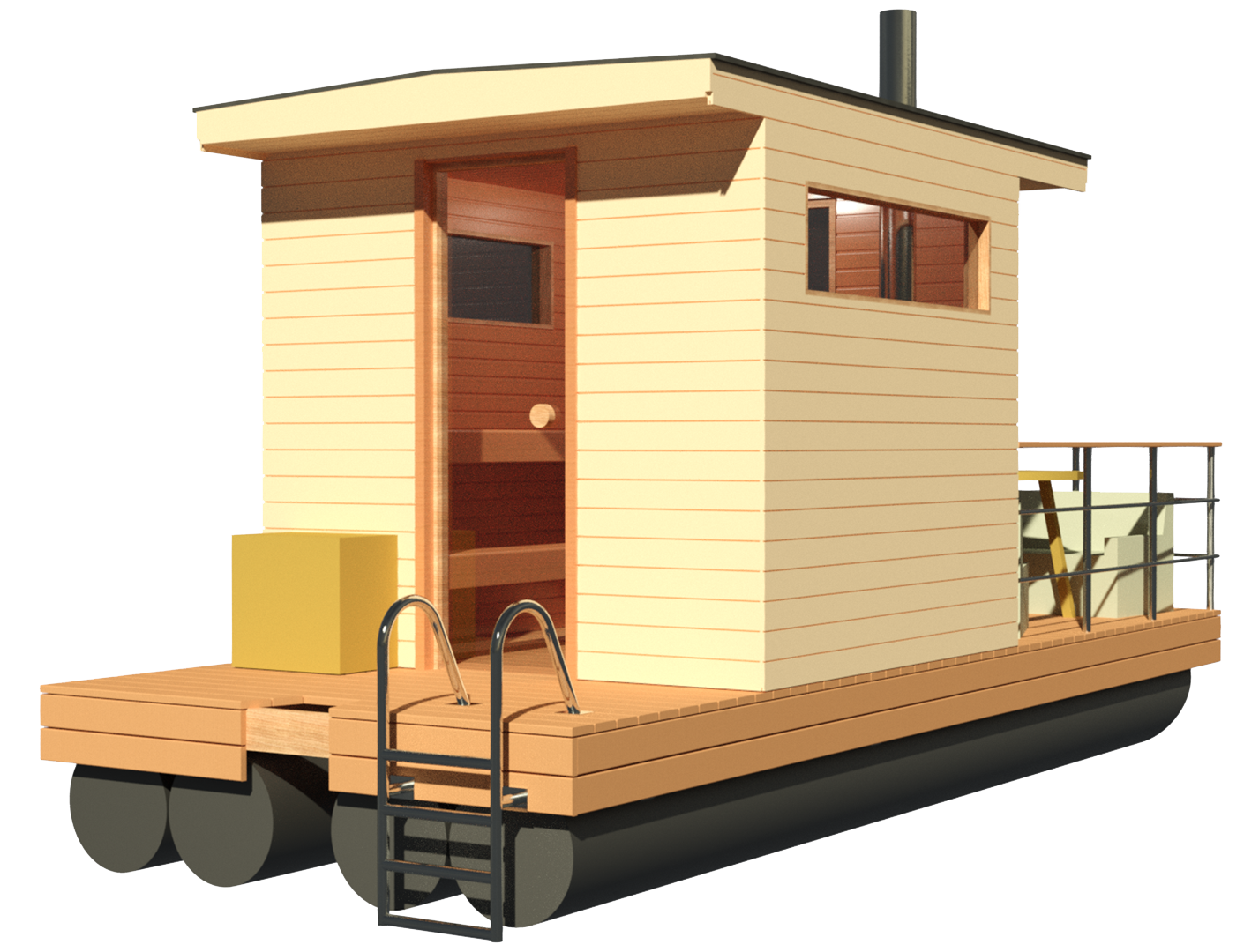 Sauna Boats by Emperor Rafts: High Quality Floating Sauna — Sauna rafts ...