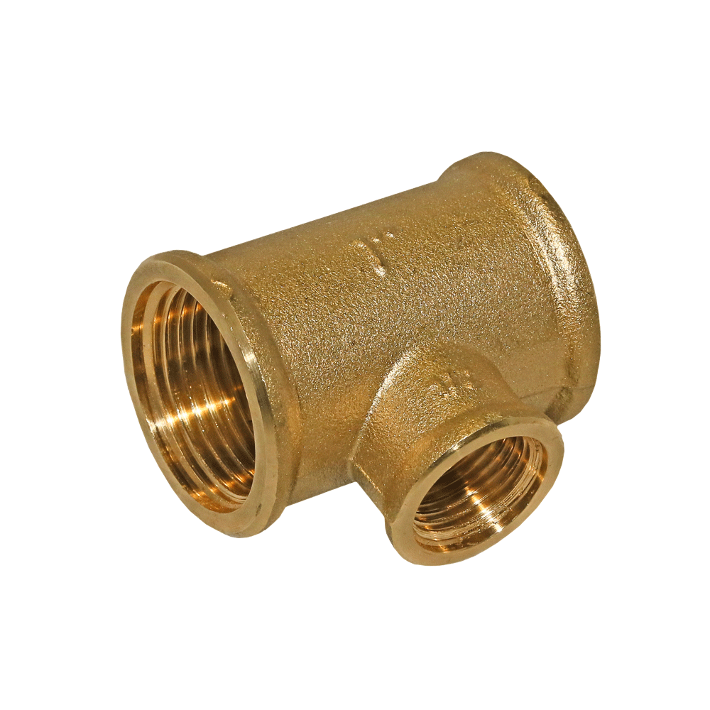 Reducing brass tee with internal thread (FF) — Biston