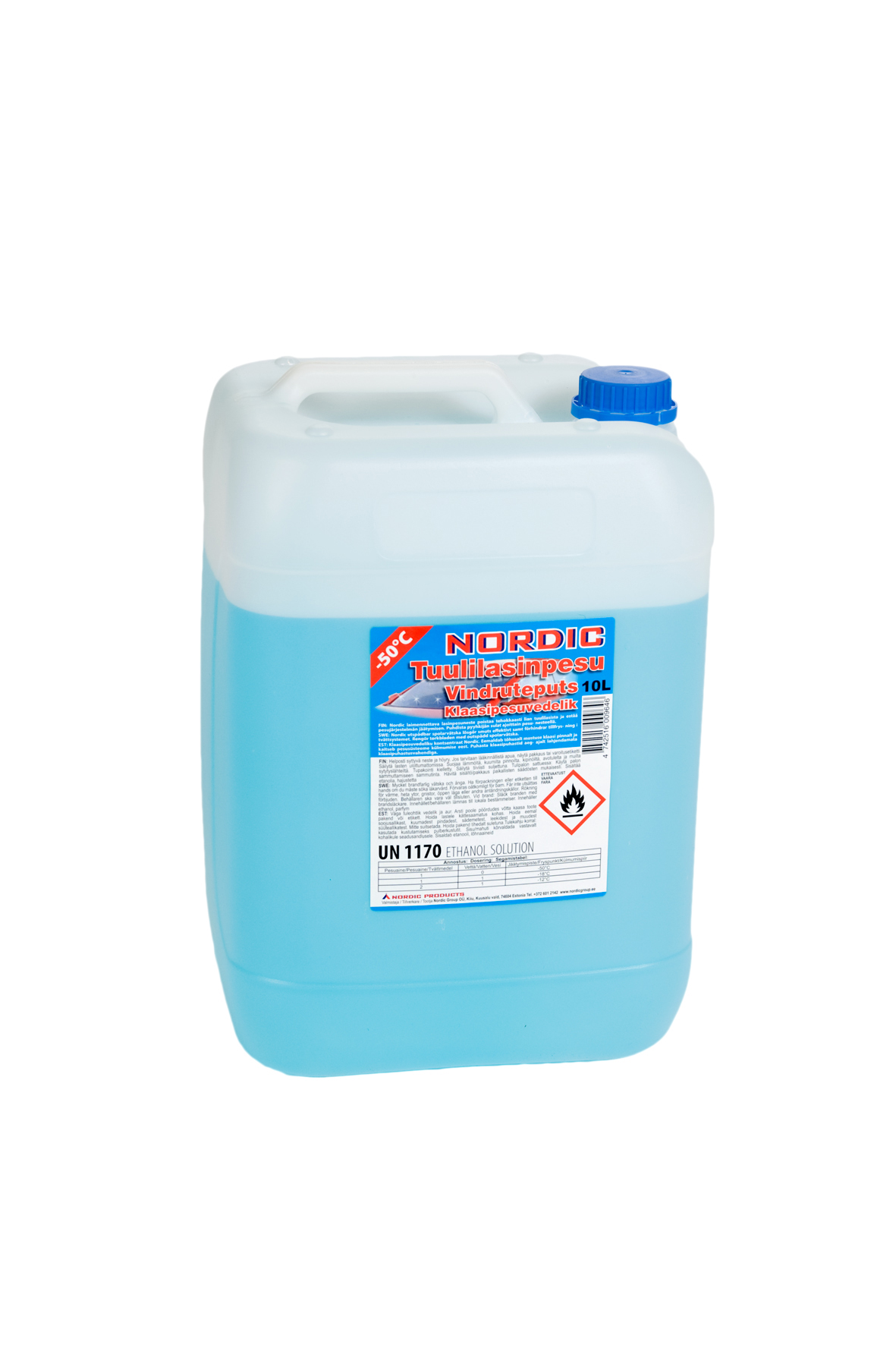 Metanoli lasinpesuneste — Nordic Group