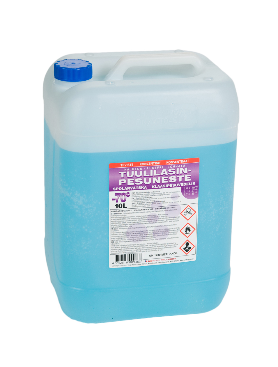 Metanoli lasinpesuneste — Nordic Group