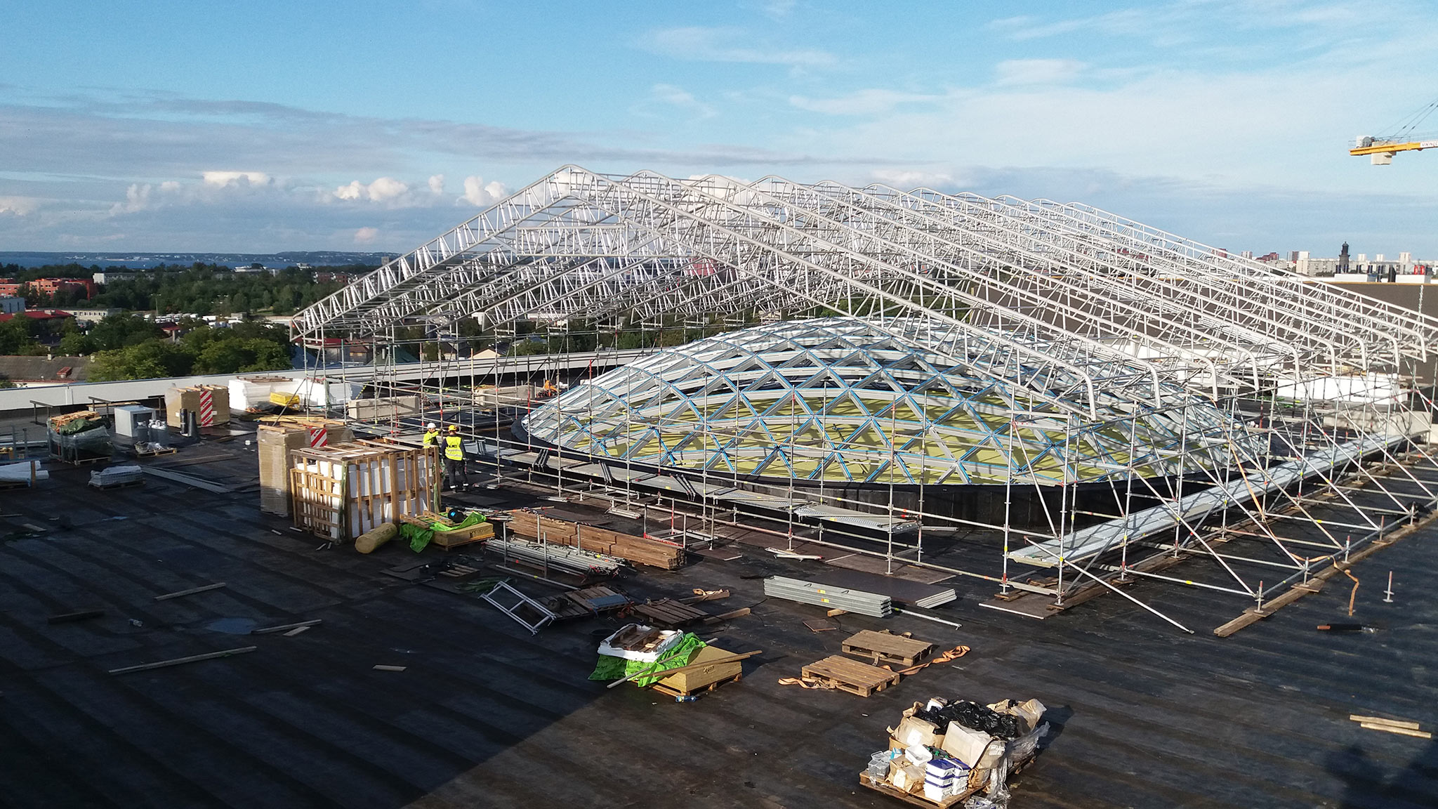 Construction of T1 Mall of Tallinn