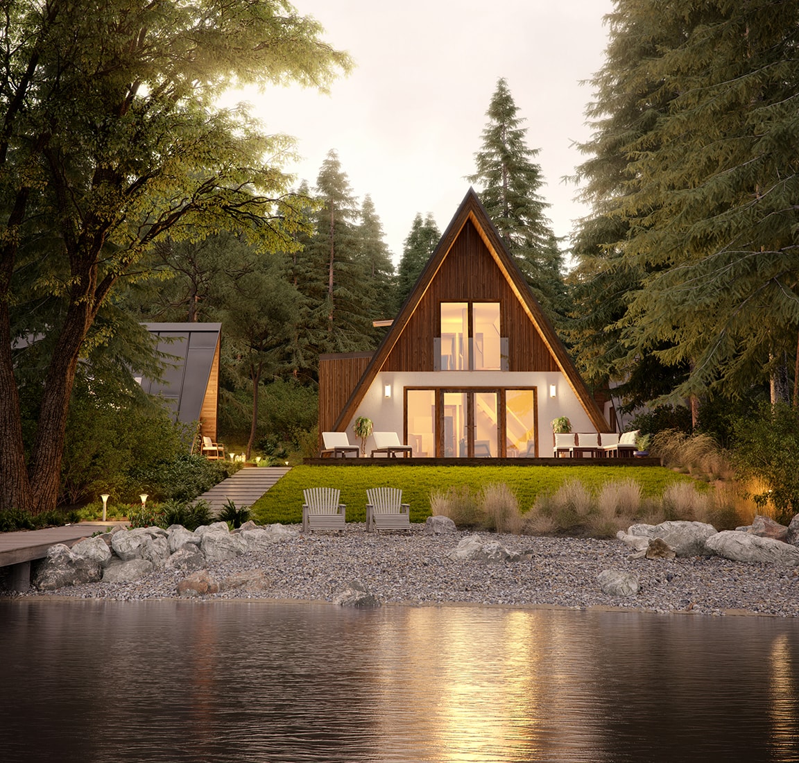 Trio Series a-frame kit homes | Avrame
