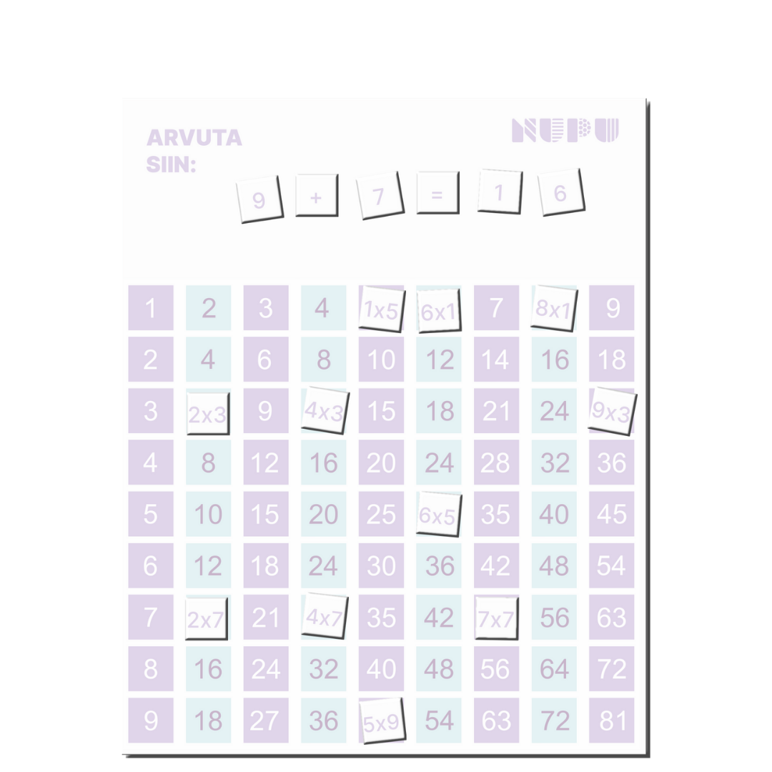 OTSE SEINALE KINNITATAVAD KOMPLEKTID – Nupu- Arendavad mänguasjad lastele