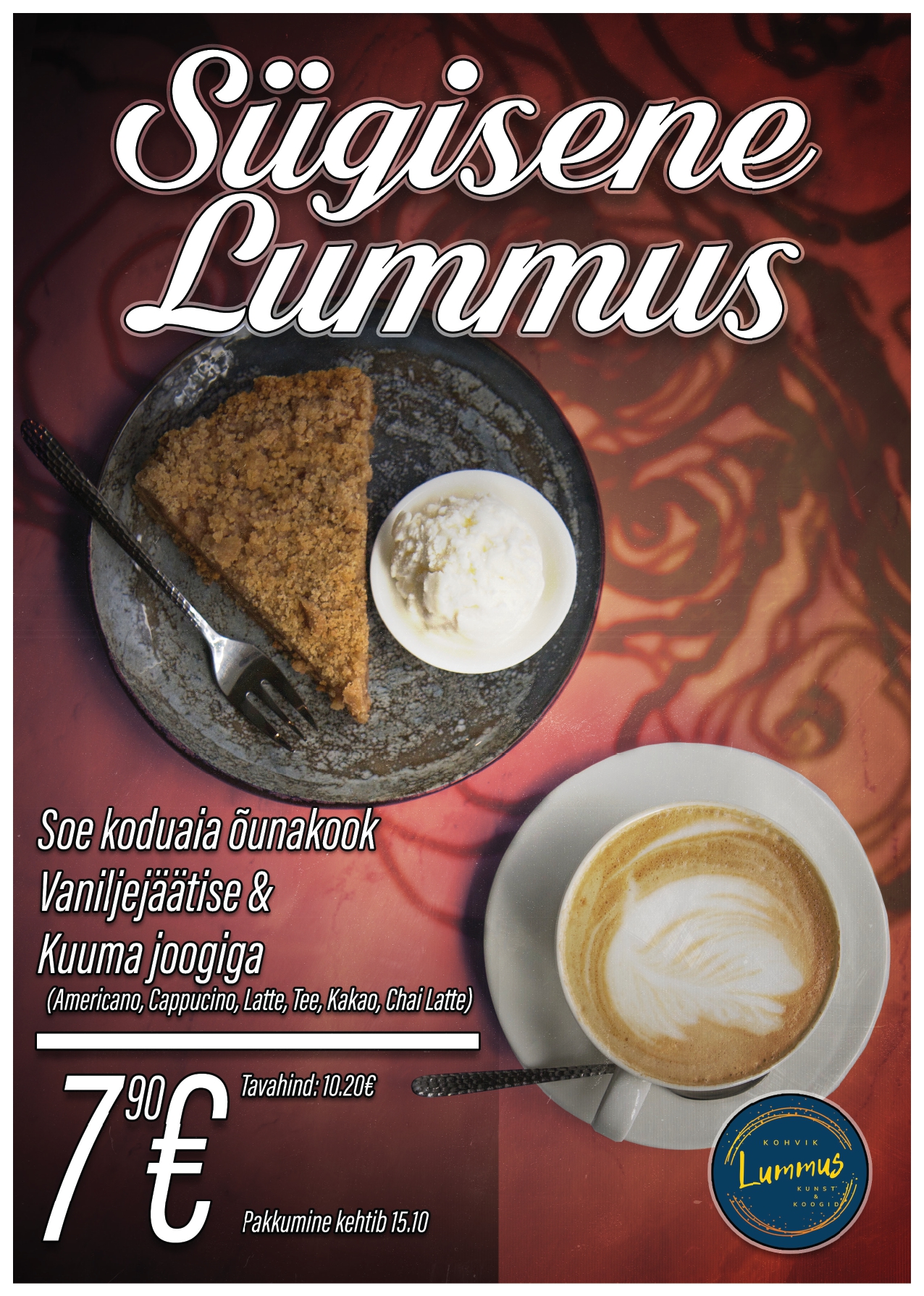 Kunstikohvik Lummus – Menüü
