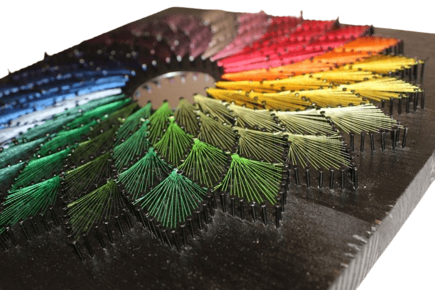 #1 Beginner Guide: How to make string art of the mandala "Colorful ...