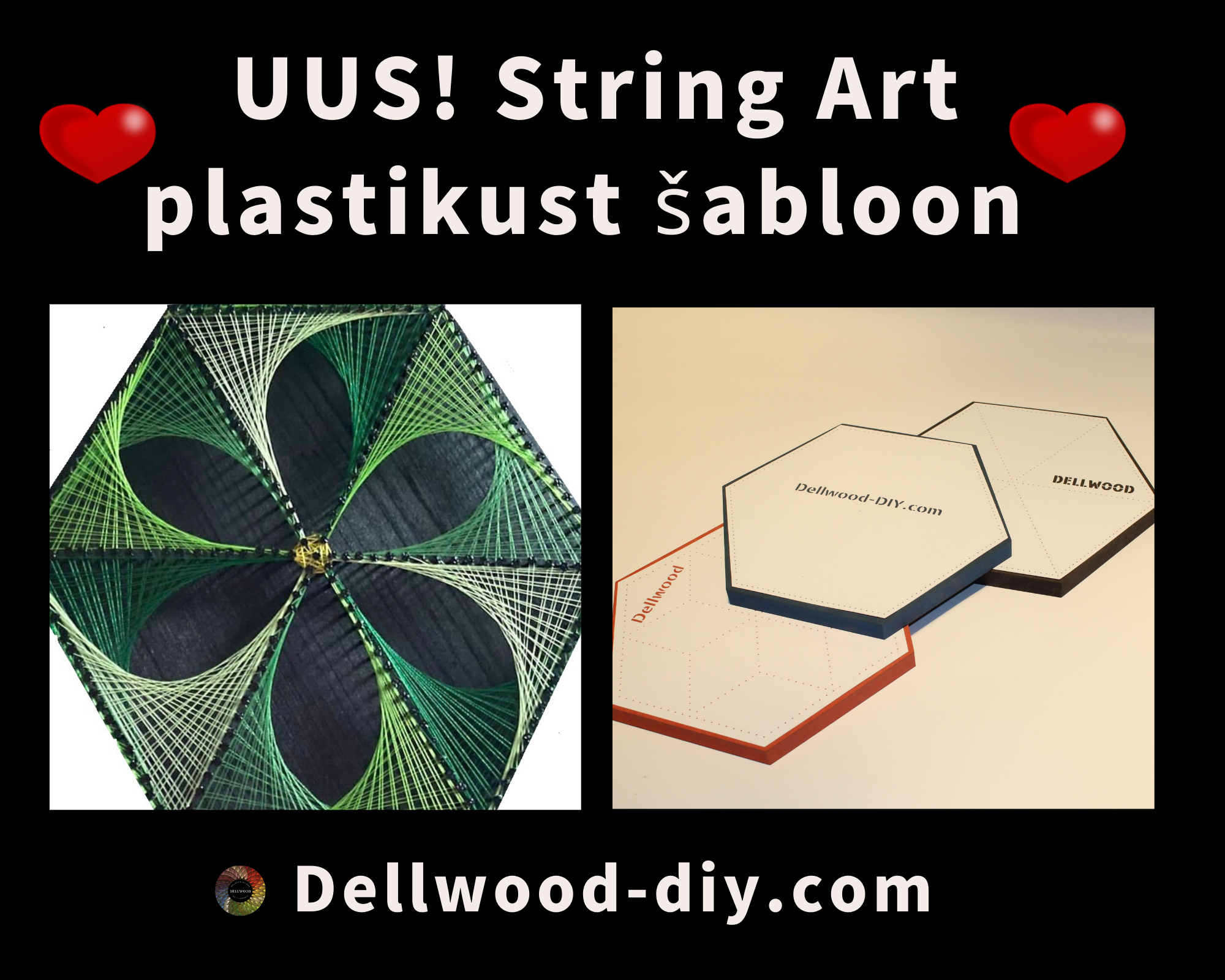 How to do String art "Only an hexagon" - #1 Beginner Guide | Party ...