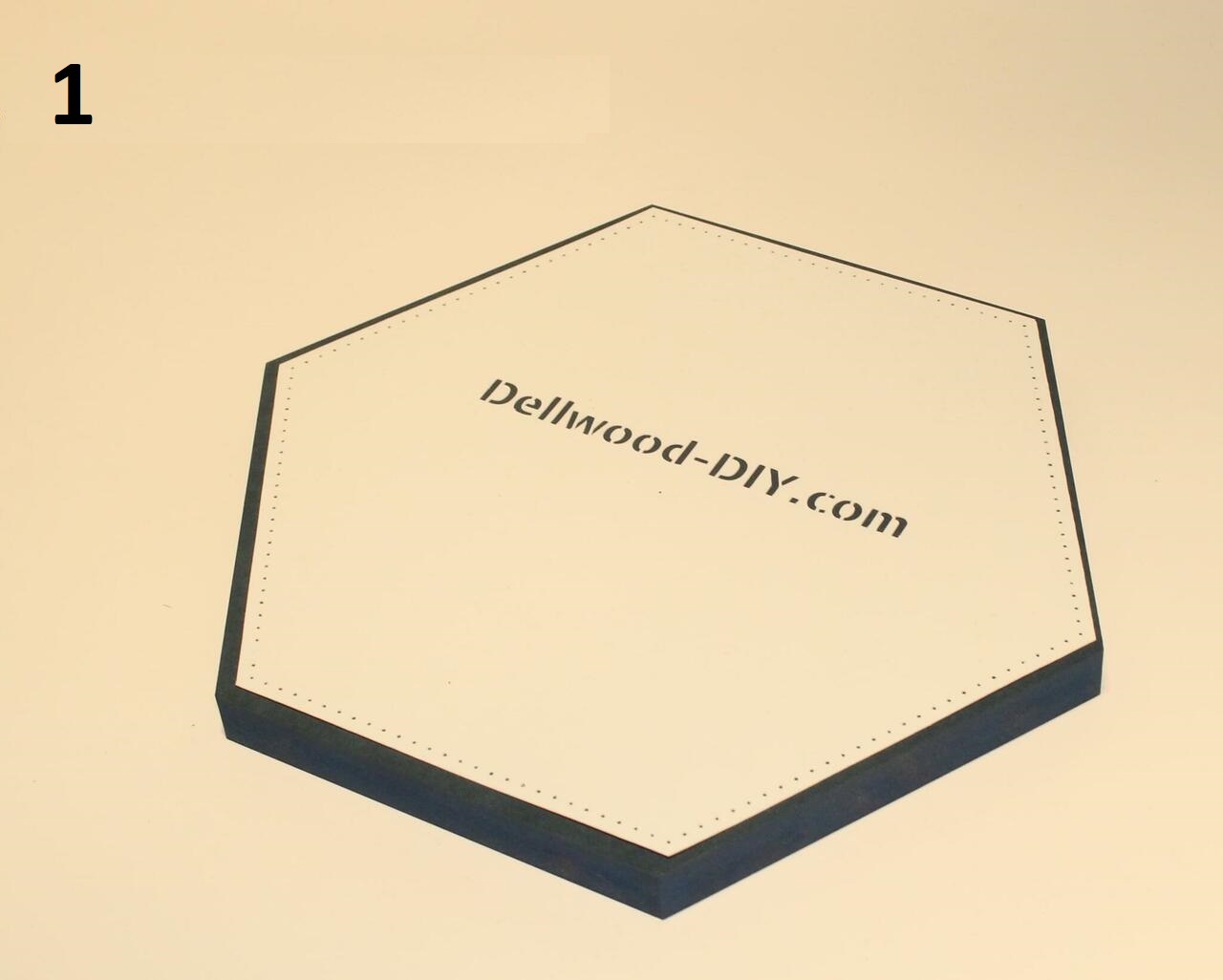 String art patterns "Hexagon" / plastic or paper stencils for mandala ...