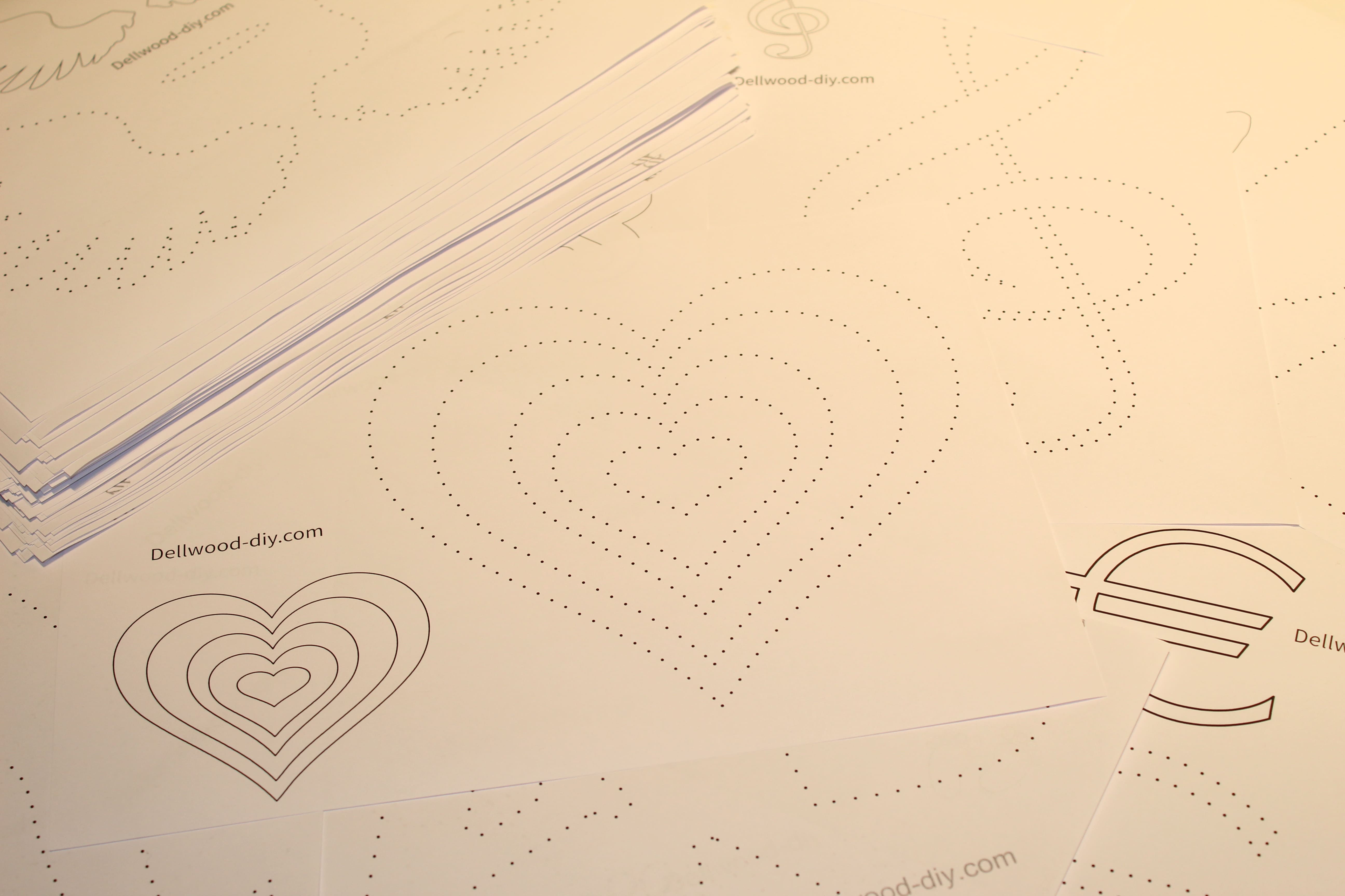 DIY: Patterns for string art! Symbols as Home Decor Elements with ...