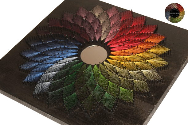 #1 Beginner Guide: How to make string art of the mandala "Colorful Flower"? | Party Supplies ...