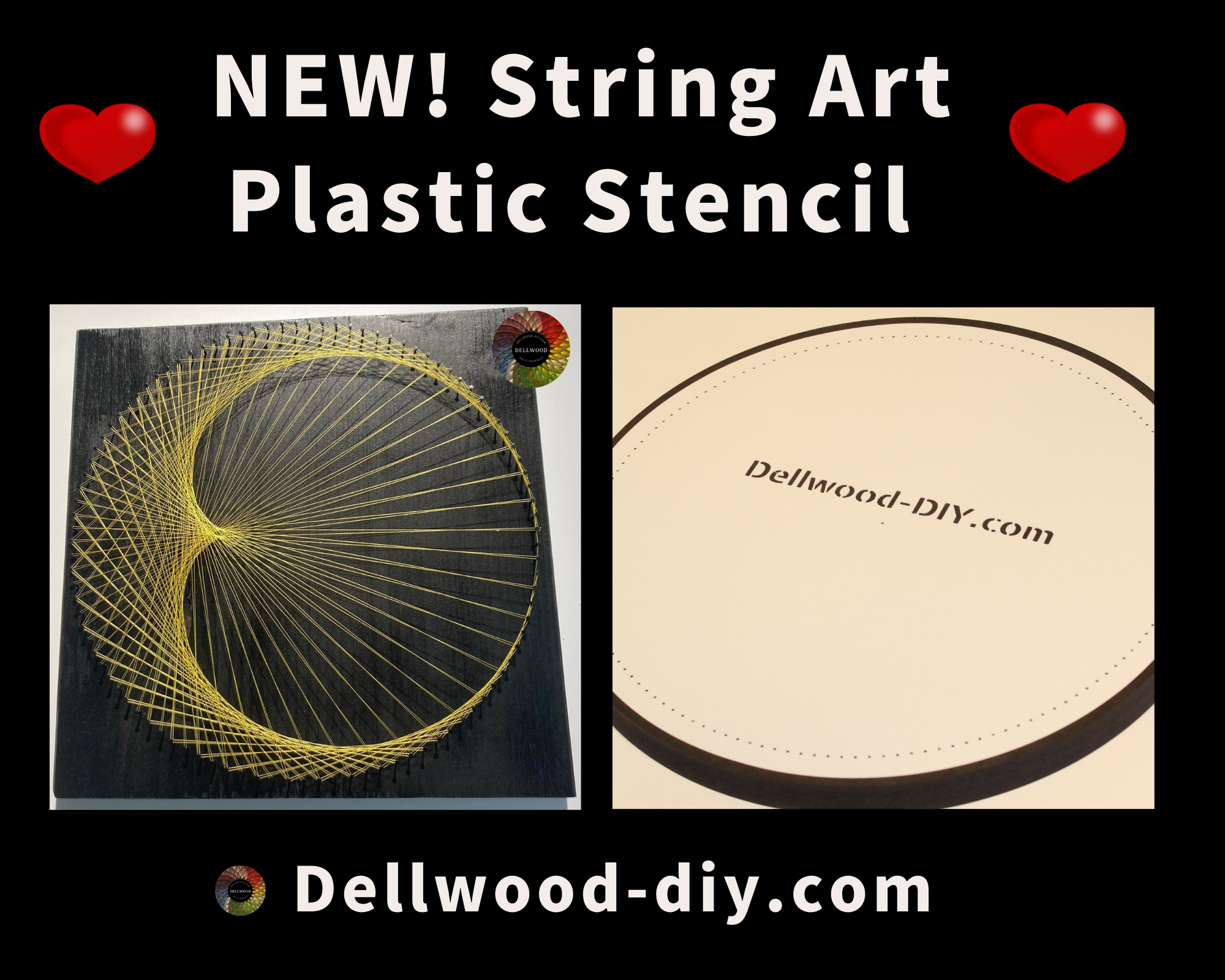 #1 Beginner Guide: String art "The Moon" | Party Supplies, String Art & Paber Art - Dellwood DIY