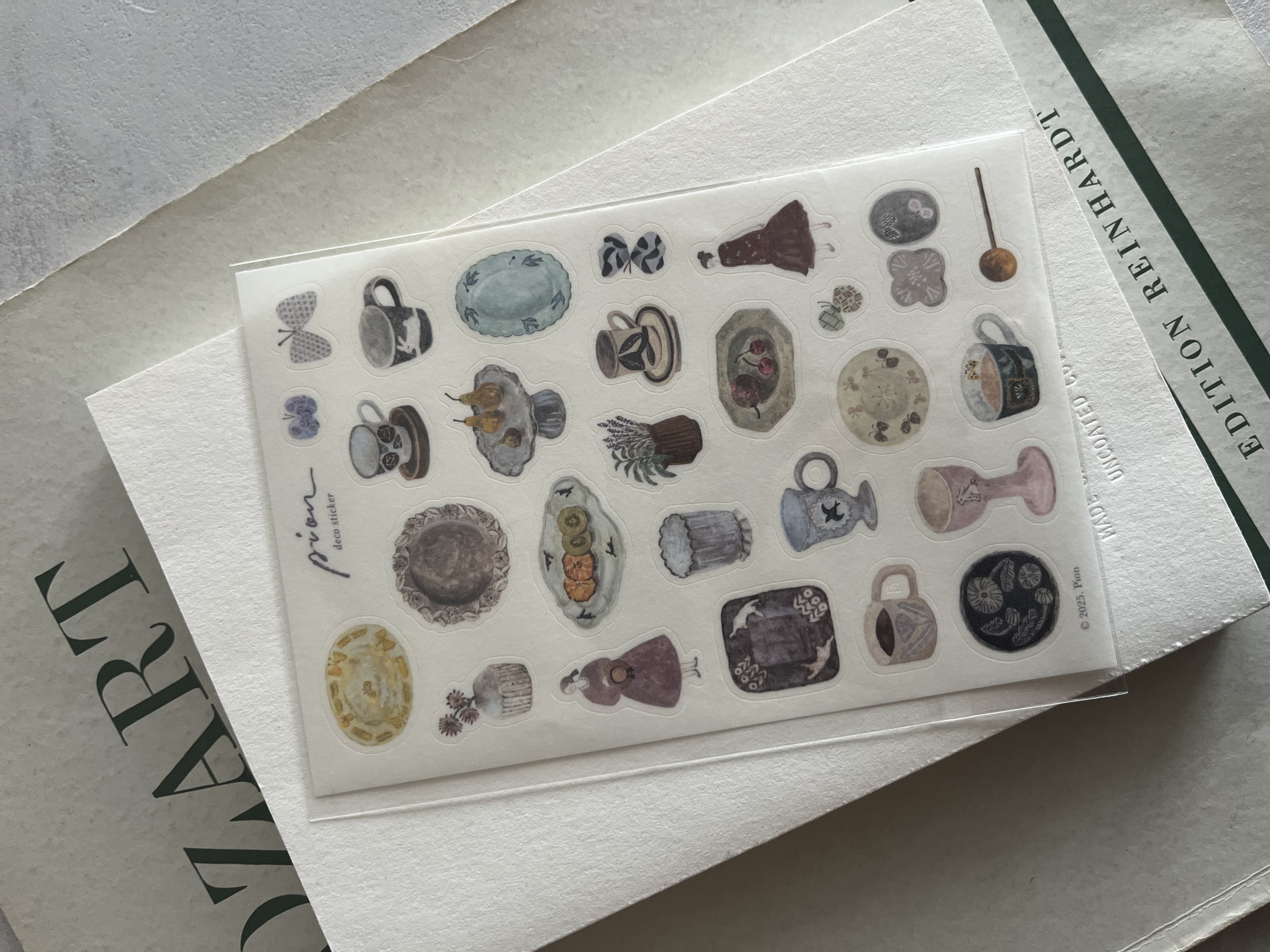 stickers Pottery, Pion – Jonna Studio