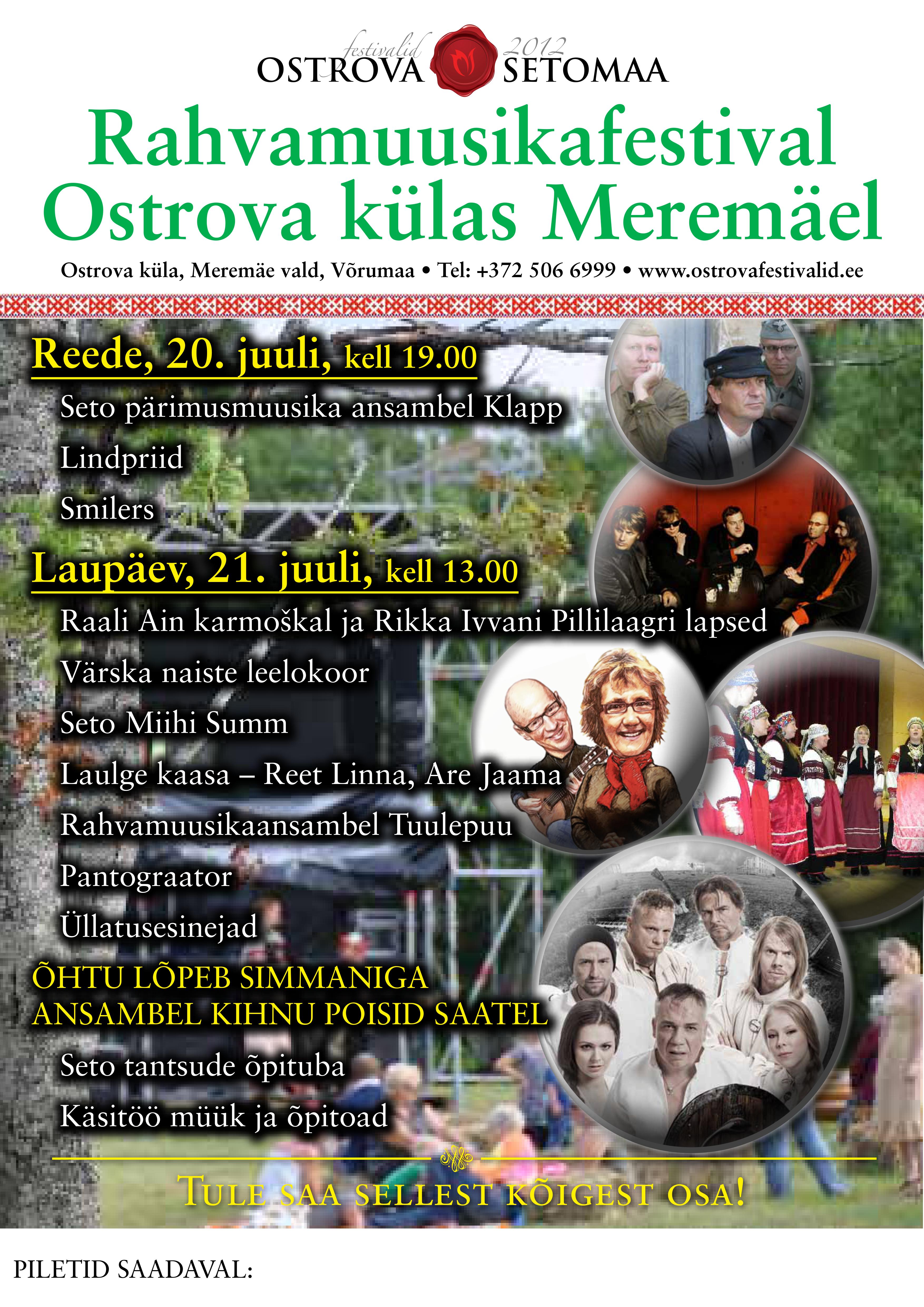 Ajalugu – Ostrova Festival 2024 I 19.20. juuli Ostrova küla, Setomaal