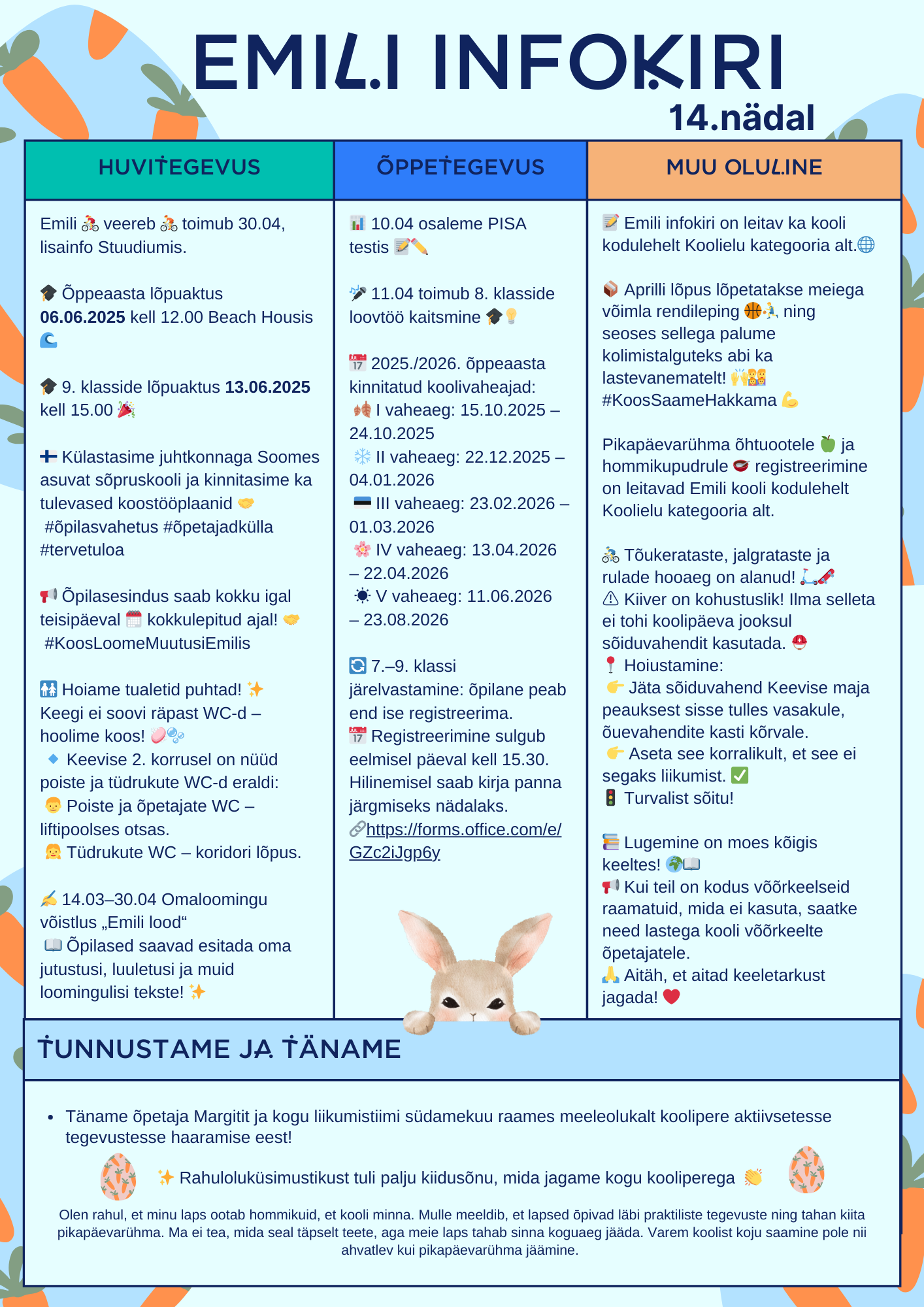 Emili infokirjad – Emili kool